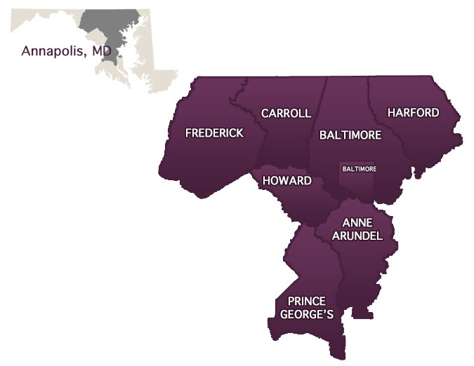 Maryland Real Estate Services by County